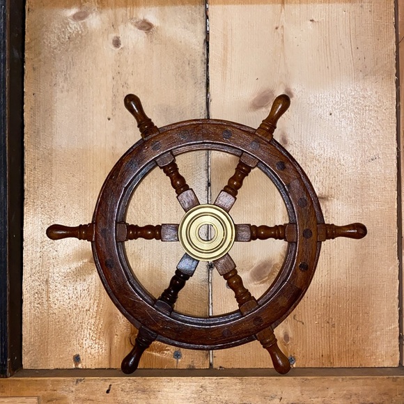 Vintage | Wall Decor | Miniature Wooden Captains Wheel 2 Inches | Poshmark